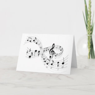 Tarjetas Notas Musicales | Zazzle.es