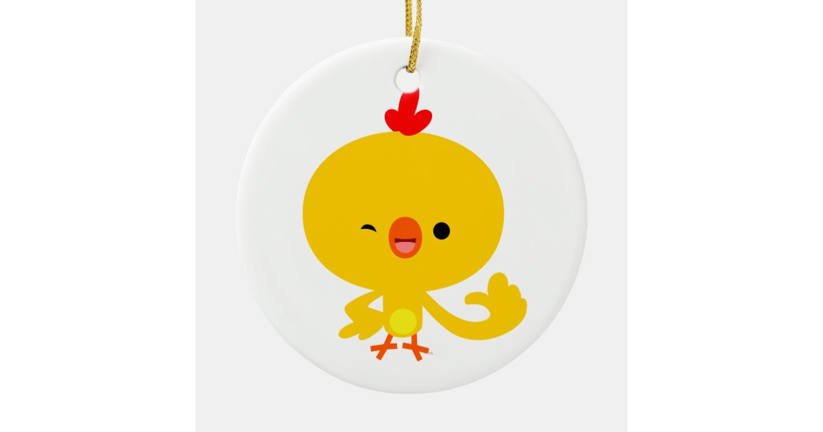 Ornamento de pollo Personalizado de Guay | Zazzle.es