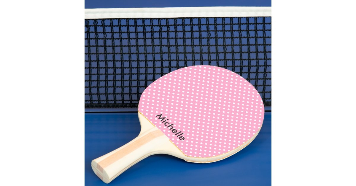 Pala De Ping Pong Pink polka punto ping ping pong paddle | Zazzle.es