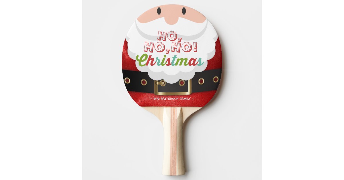 Pala De Ping Pong Santa Claus Suit Ho Ho Navidades Feliz Año Nuevo ...