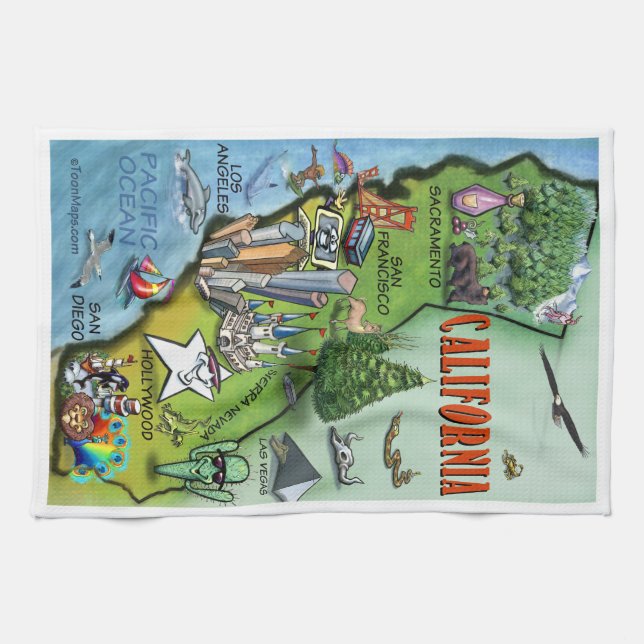 Dibujo Animado Del Mapa De California 7.800+ California Del Norte