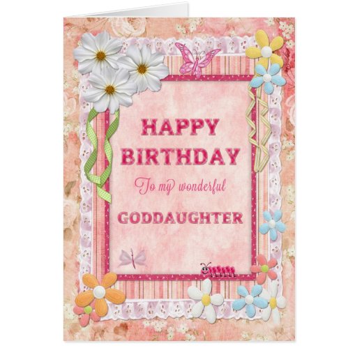Tarjetas de cumpleaños para una ahijada - Imagui