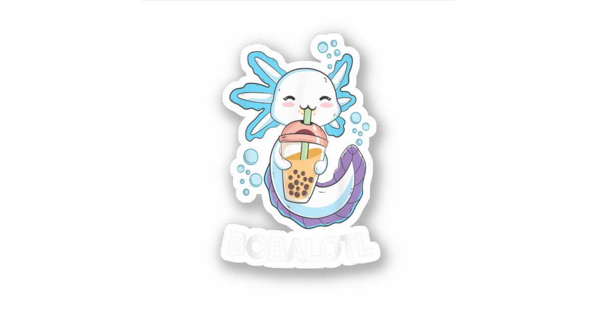 Pegatina Chicas de Axolotl Bobakids Bobalotl Kawaii Cute Ax | Zazzle.es