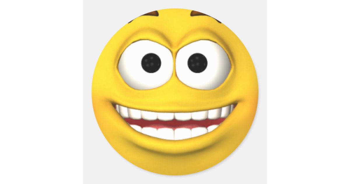 Pegatina Face Emocionado | Zazzle.es