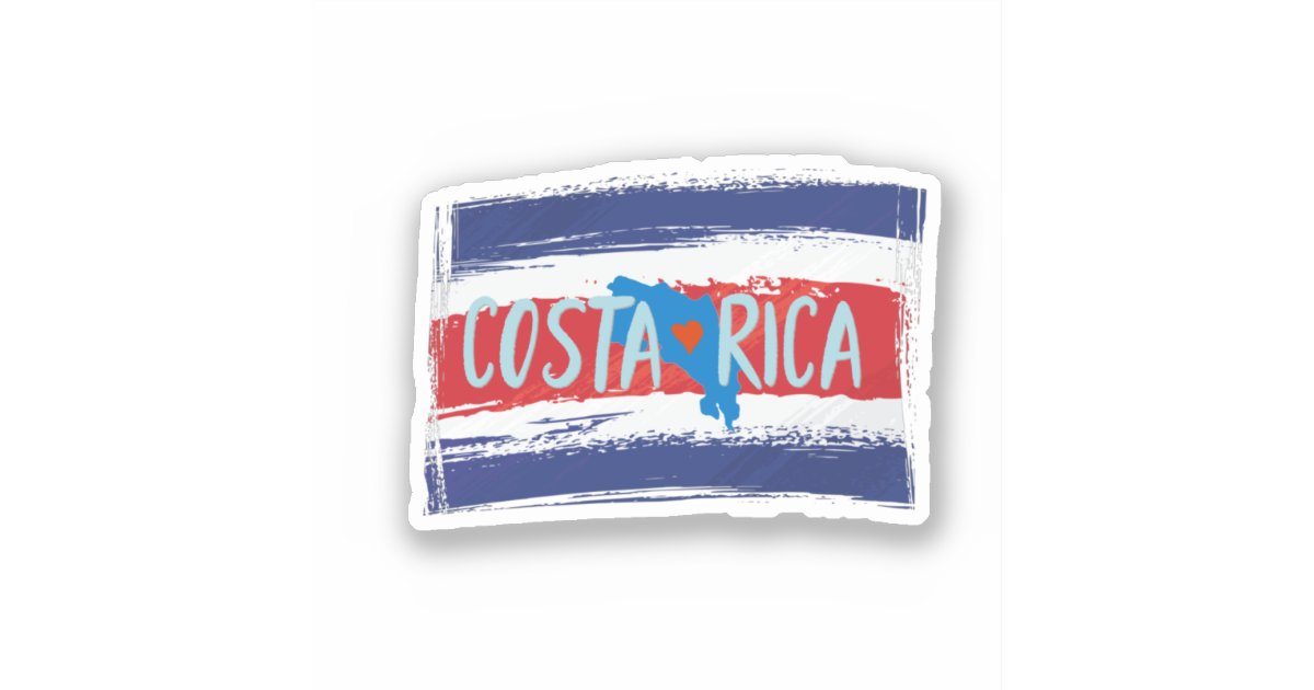 Pegatina Mapa de Costa Rica | Zazzle.es