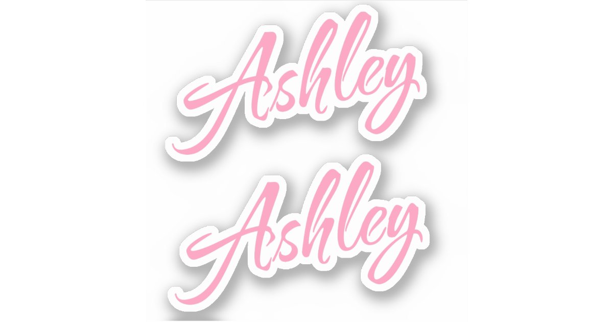 Pegatina Nombre Ashley x2 | Zazzle.es