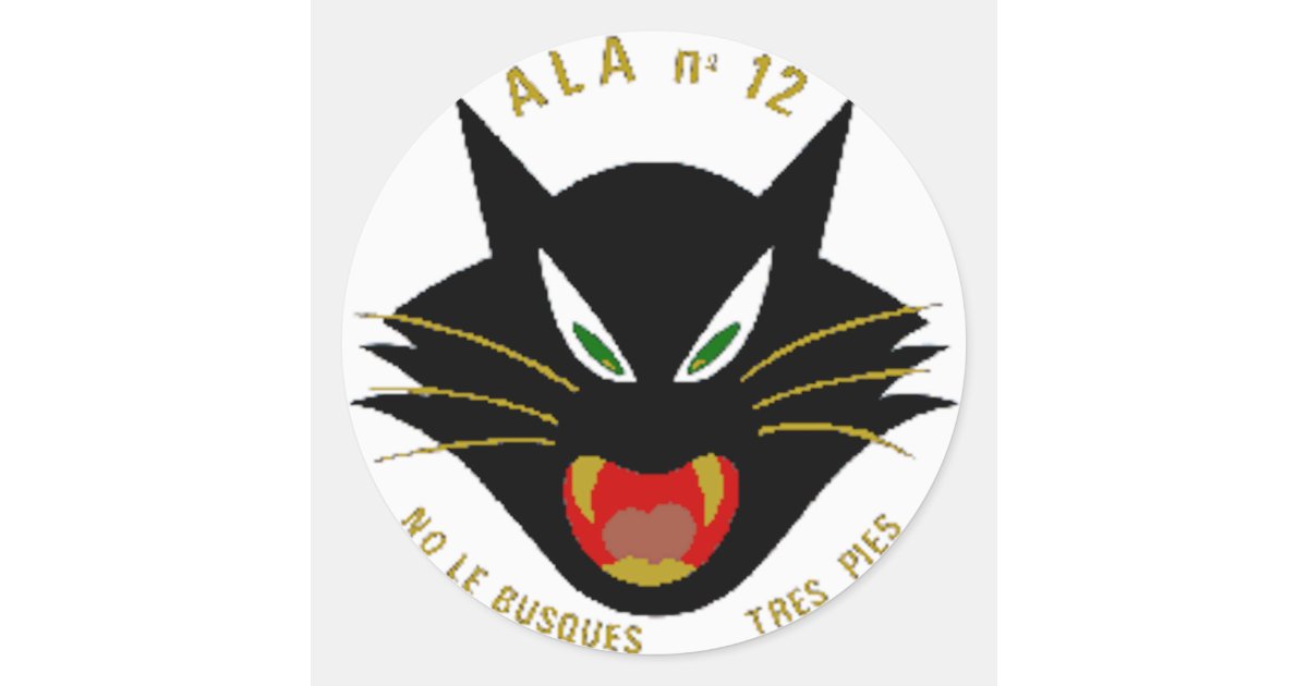 PEGATINA REDONDA ALA 12 | Zazzle.es