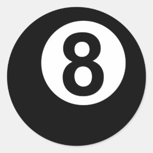 Pegatinas Bola 8 - Calcomanías | Zazzle.es