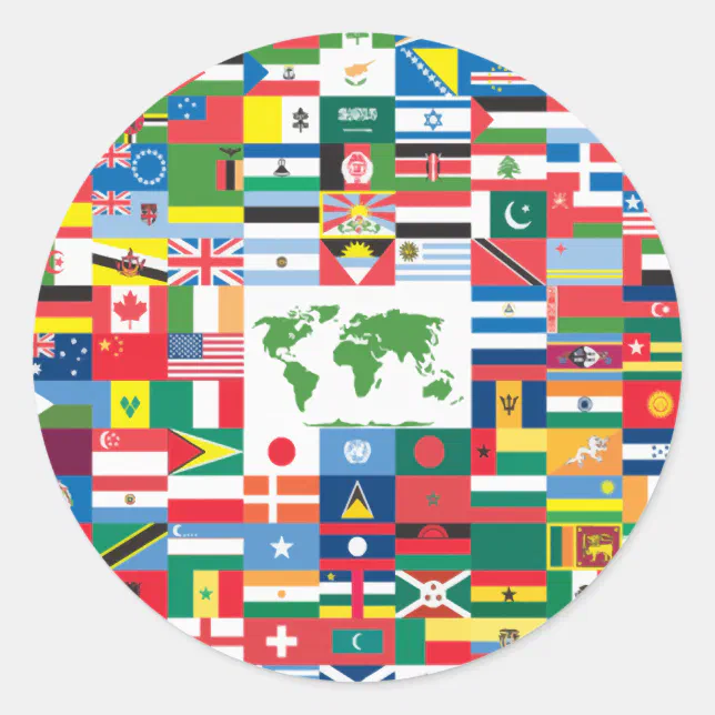 Collage De Todas Las Banderas Del Mundo Collage De Banderas Con Las
