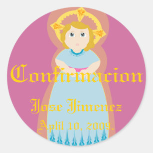 Pegatinas Confirmación - Calcomanías | Zazzle.es
