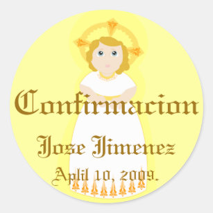 Pegatinas Confirmación - Calcomanías | Zazzle.es