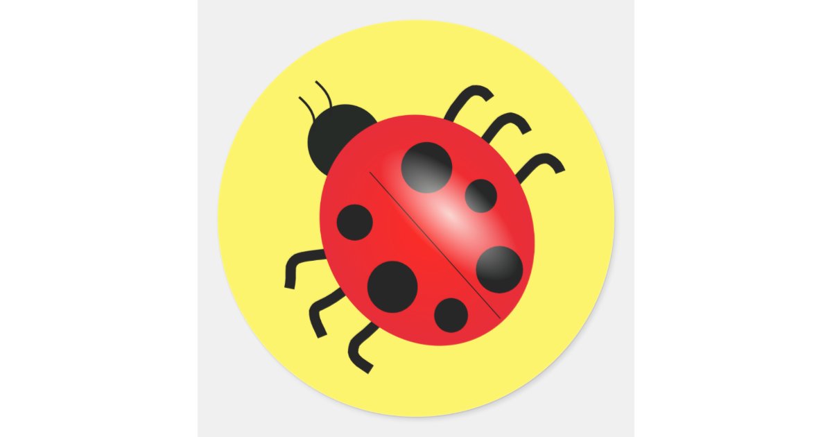 Pegatina Redonda Pegatinas Ladybug | Zazzle.es