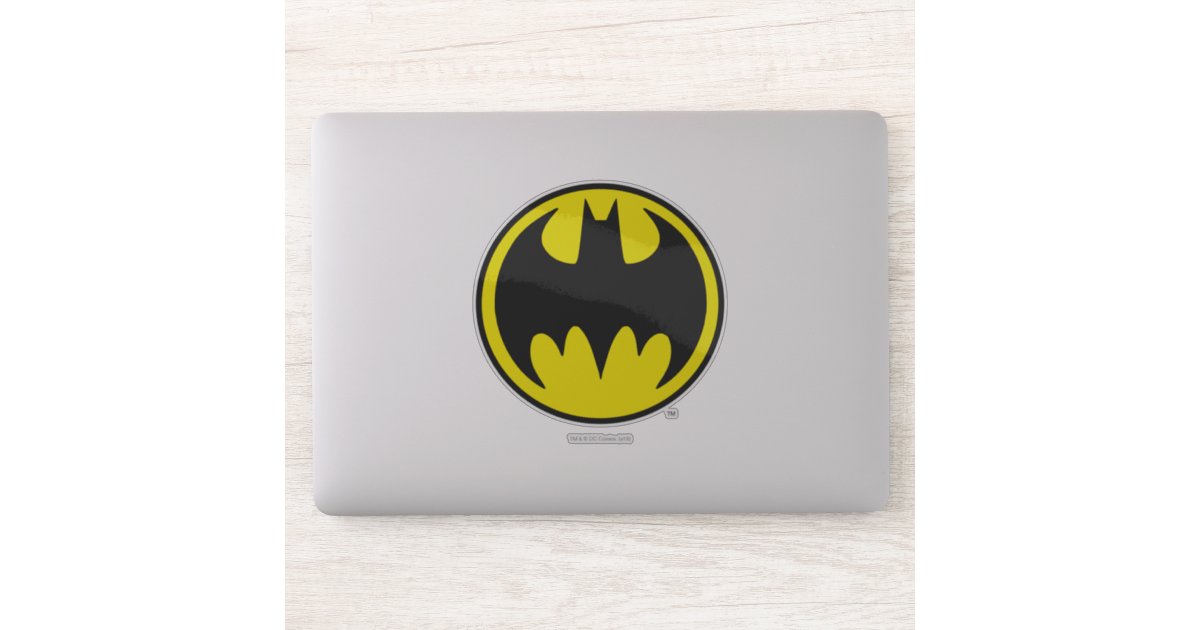 Pegatina Símbolo de Batman | Logotipo del círculo de murcié | Zazzle.es