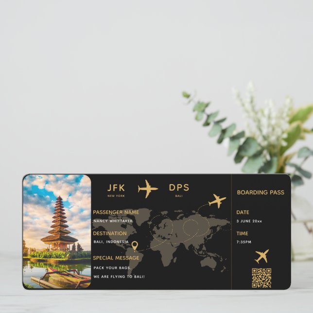 Plantilla Imprimible De Tarjeta De Embarque De Avión Modelo Tarjeta