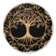 Pomo De Cerámica Árbol de vida - Yggdrasil - hojas de colores | Zazzle.es