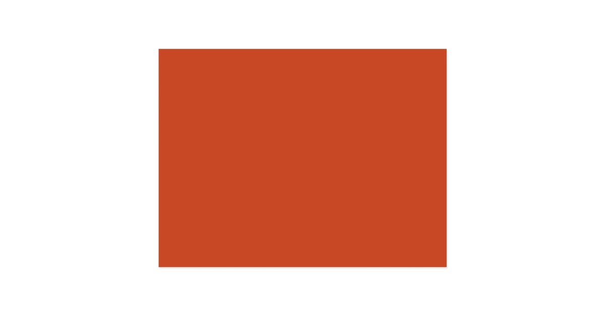 Postal Color de fondo - Naranja quemado | Zazzle.es