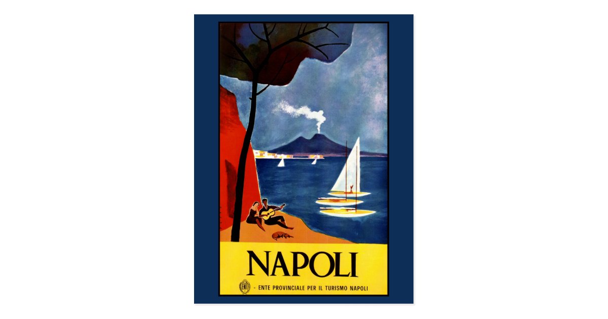 Postal de Napoli del vintage (Nápoles) Italia | Zazzle.es