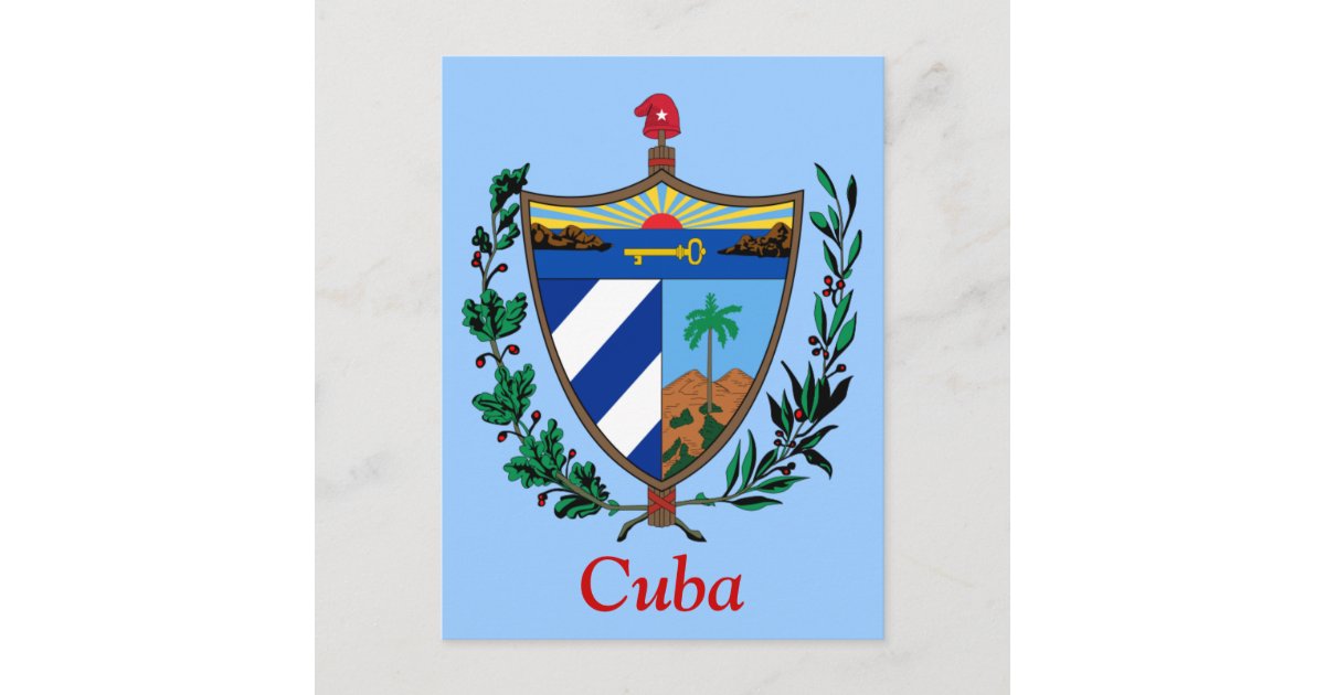 Postal Escudo de armas de Cuba | Zazzle.es