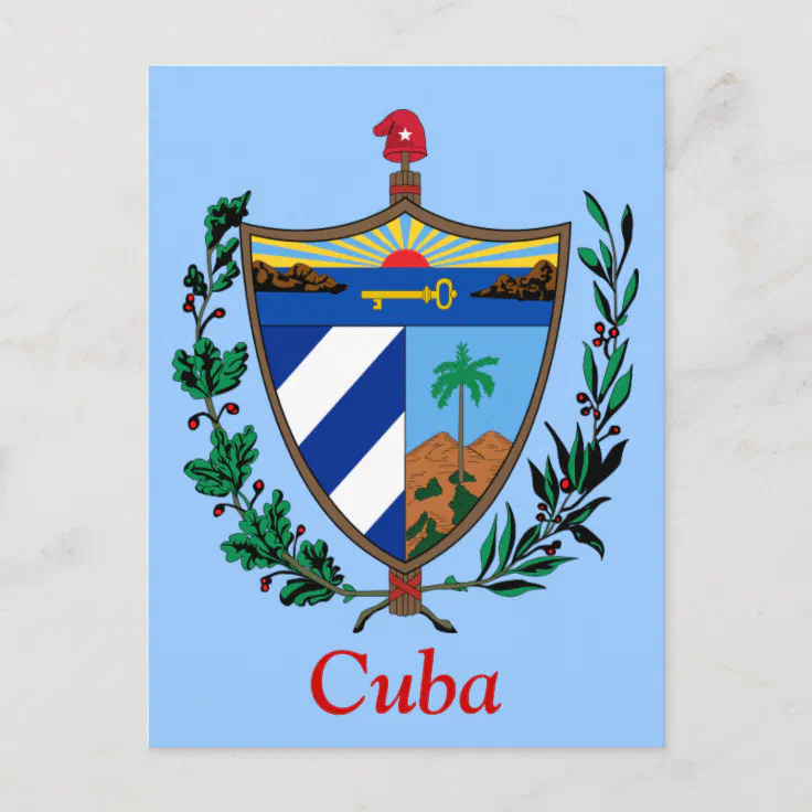 Postal Escudo de armas de Cuba | Zazzle.es