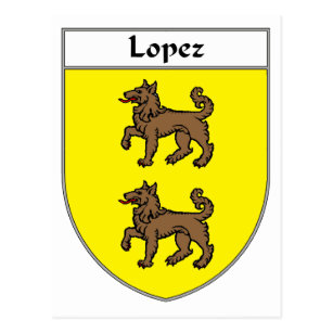 Postales Escudo De La Familia Lopez - Tarjetas postales | Zazzle.es