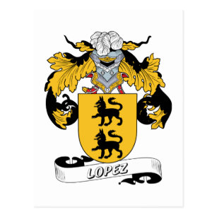 Postales Escudo De La Familia Lopez - Tarjetas postales | Zazzle.es