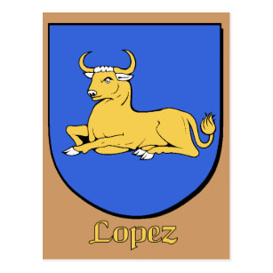 Postales Escudo De La Familia Lopez - Tarjetas postales | Zazzle.es