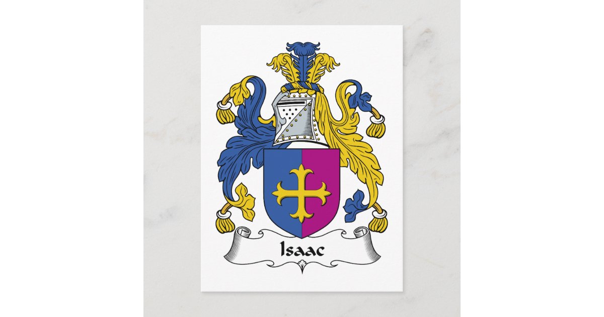 Postal Isaac Family Crest | Zazzle.es