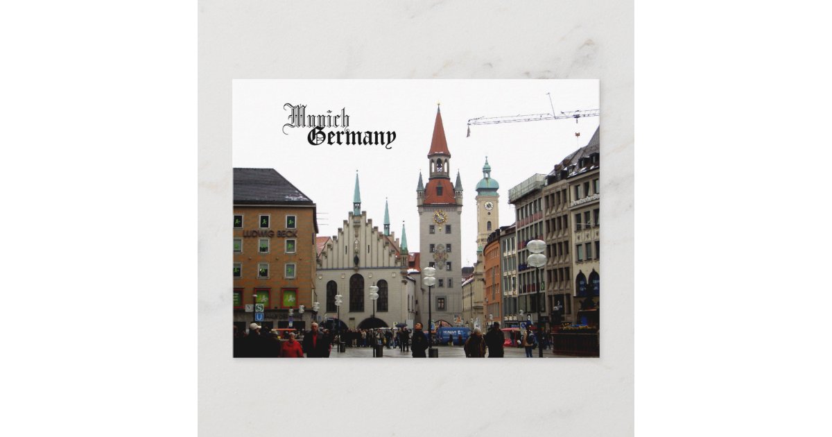 Postal Munich Alemania Recordatorio De Viaje Zazzle es postal-munich-alemania-recordatorio-de-viaje-zazzle-es