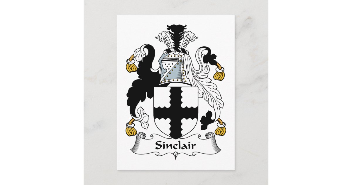 Postal Sinclair Family Crest | Zazzle.es