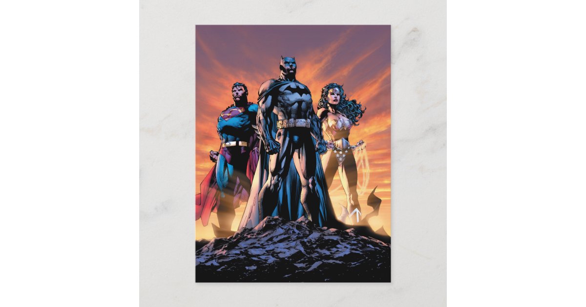 Postal Superman, Batman y la Trinidad de la Mujer Maravil | Zazzle.es