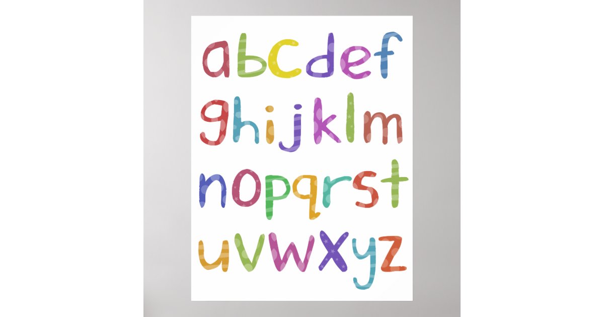 Póster Alfabeto - poster | Zazzle.es