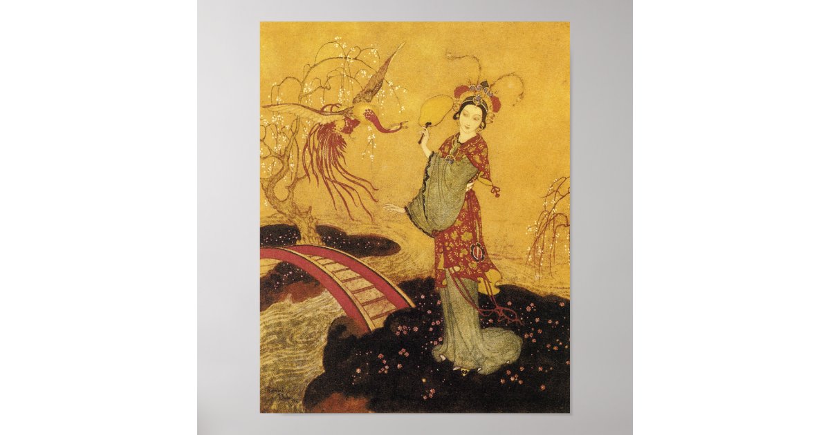 Póster Badoura por Edmund Dulac Poster | Zazzle.es