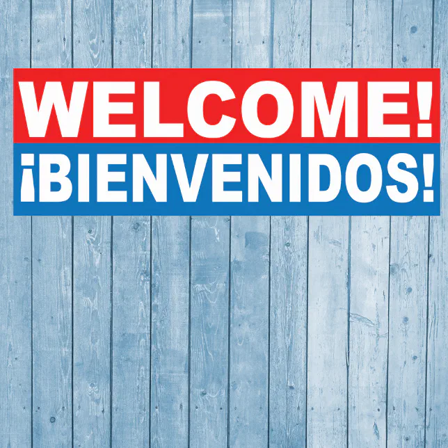 Póster Bienvenidos Banner en español | Zazzle.es