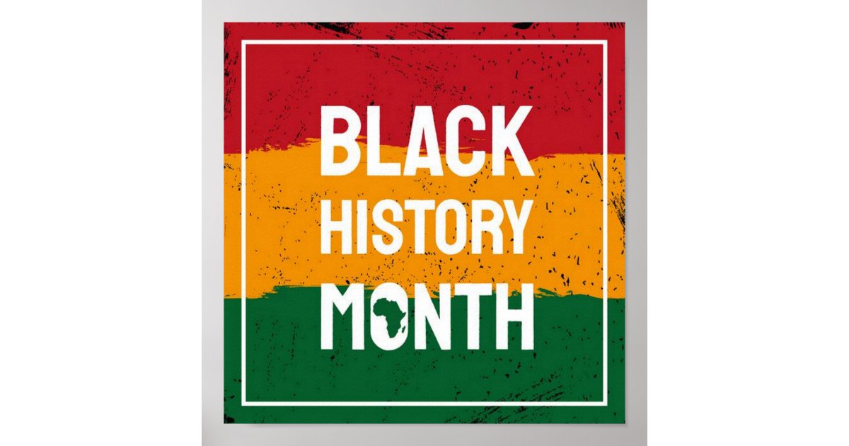 Póster Black History Month Poster | Zazzle.es