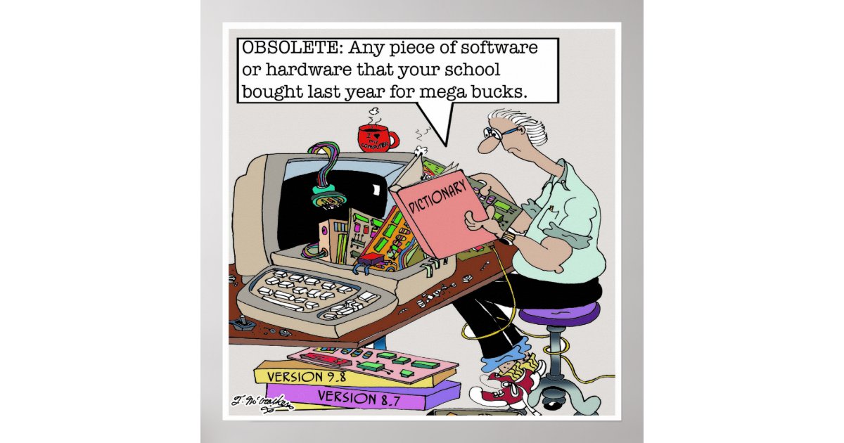 Póster Definición de obsoleto | Zazzle.es