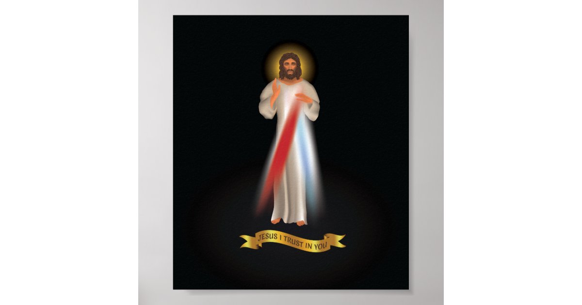Póster Divine Mercy Poster | Zazzle.es