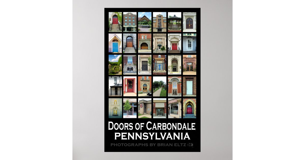 Póster "Doors of Carbondale Pennsylvania" Poster | Zazzle.es