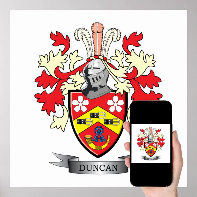Póster Familia Duncan Crest Coat of Arms | Zazzle.es