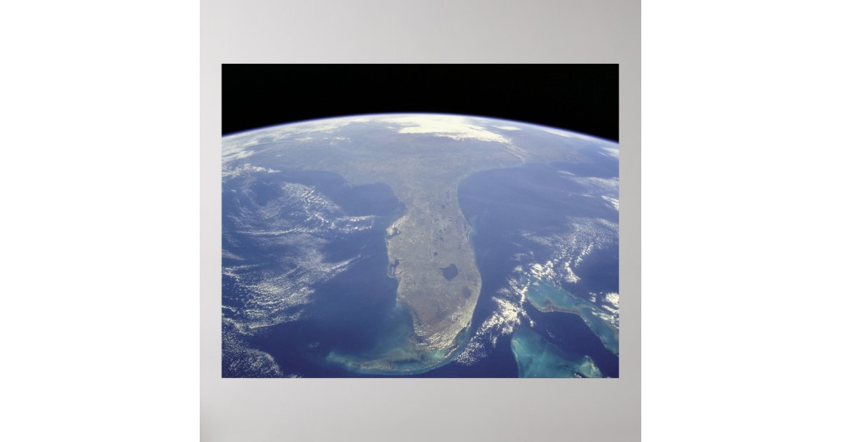 Póster Florida from Space Poster | Zazzle.es