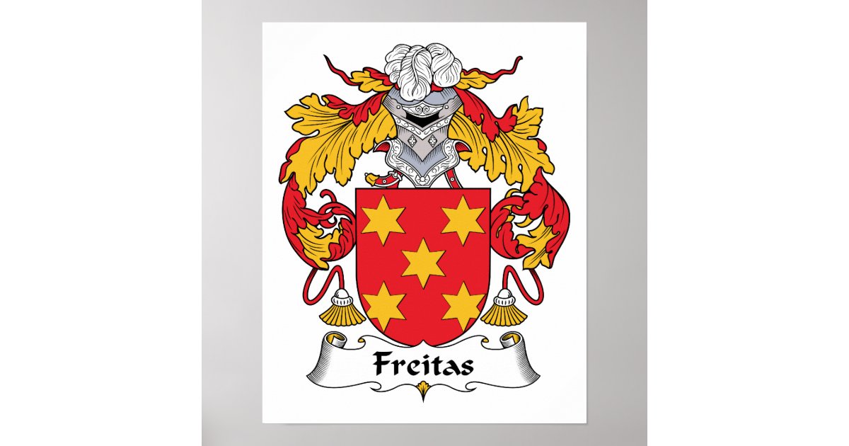 Póster Freitas Family Crest | Zazzle.es