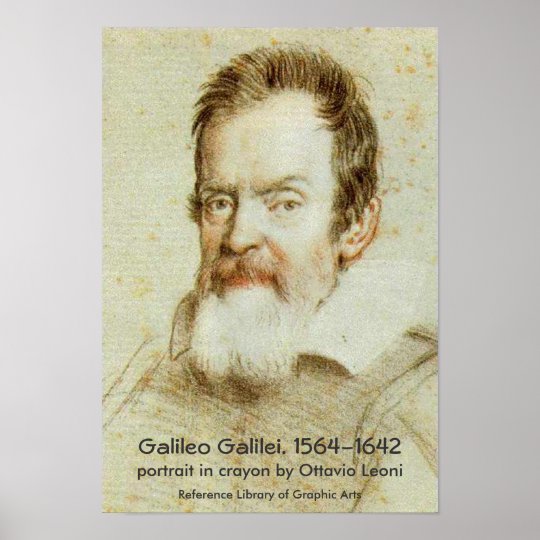 Póster Galileo Galilei | Zazzle.es