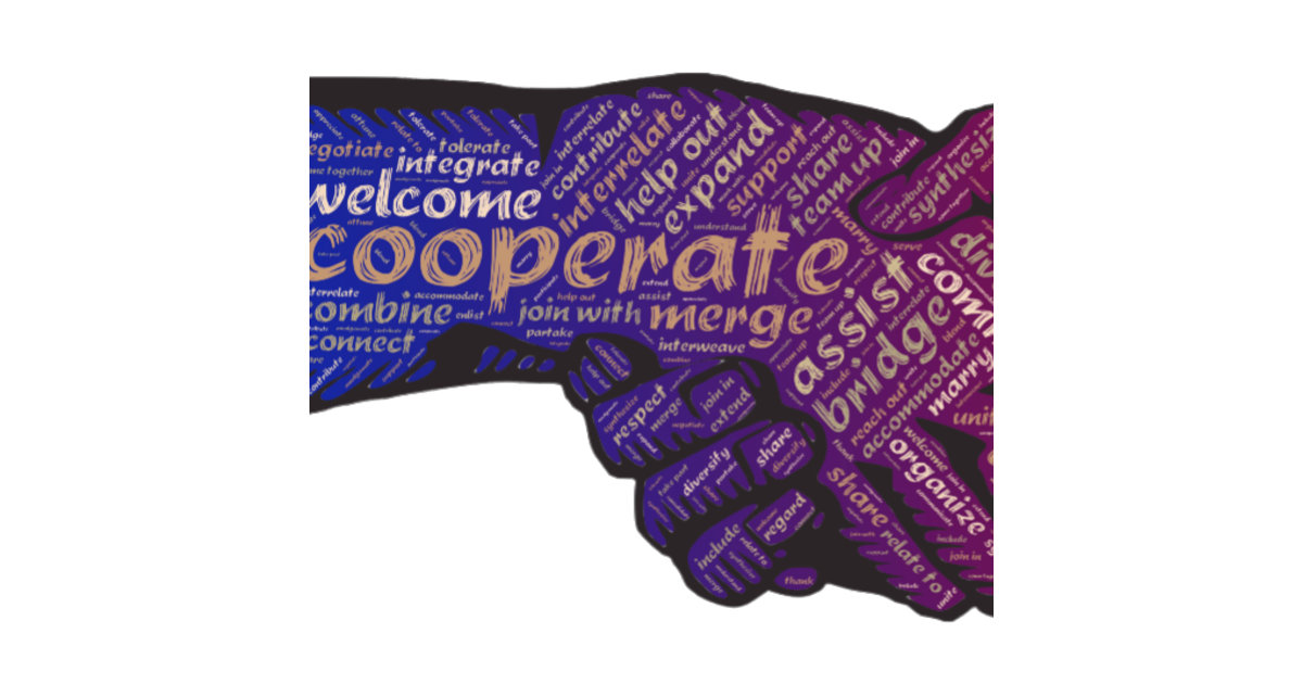 Póster Handshake Connect Inspirational Word Art | Zazzle.es