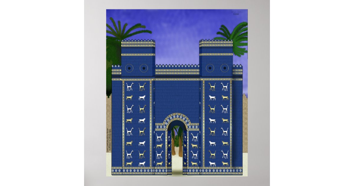 Póster Istar Gate Print | Zazzle.es