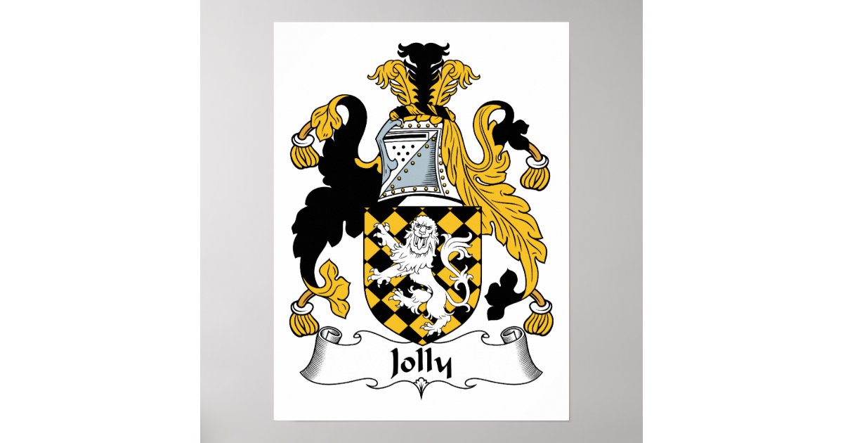 Póster Jolly Family Crest | Zazzle.es