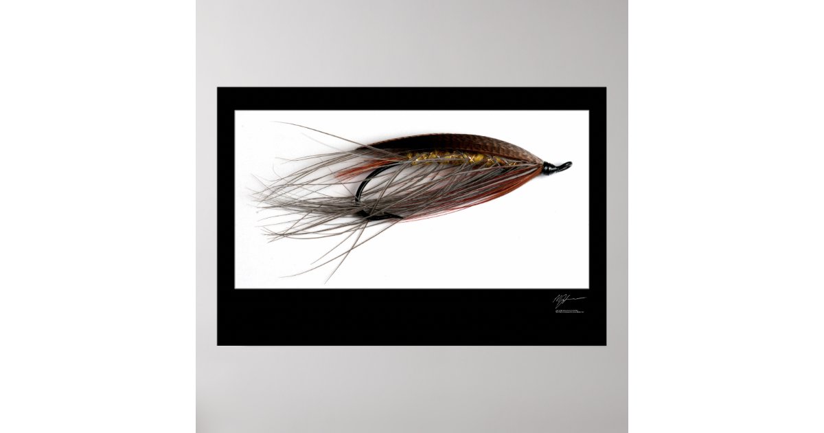 Póster Lady Caroline Salmon Fly Poster | Zazzle.es
