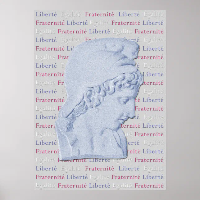 Póster Liberté, Egalité, Fraternité Poster de la Libertad | Zazzle.es