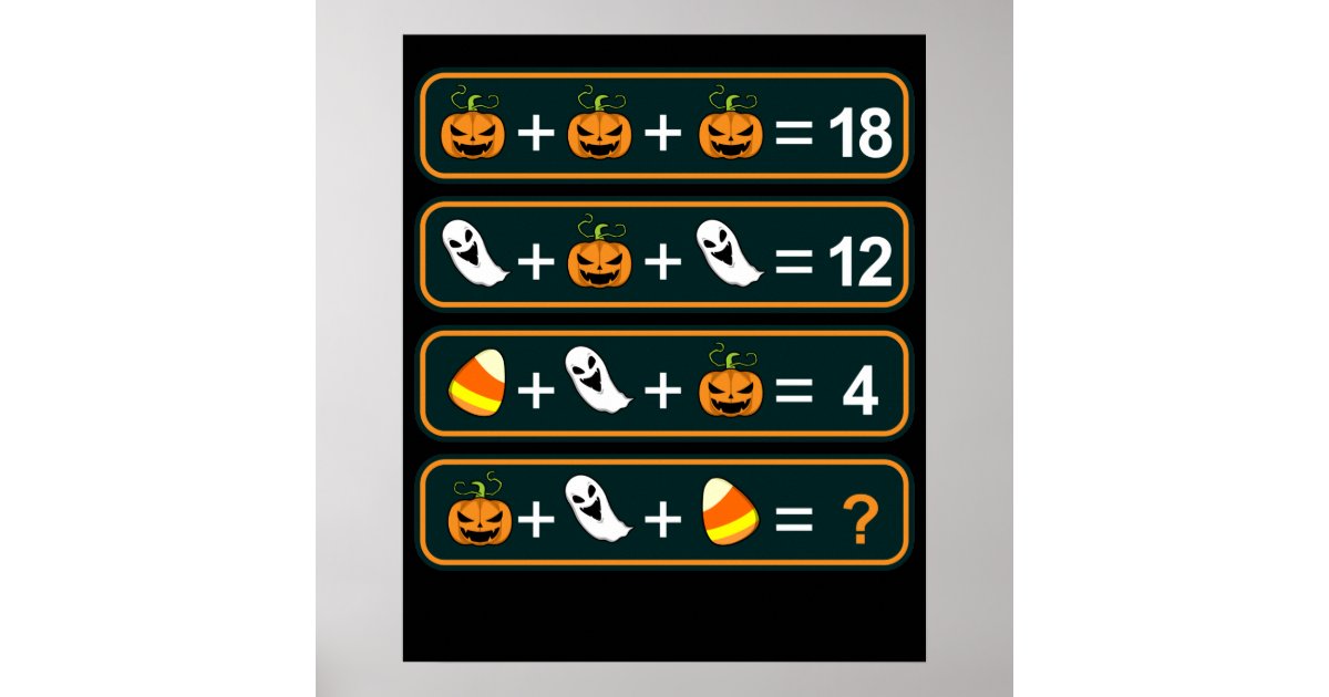 Póster Matemática ecuación matemática estudiante | Zazzle.es