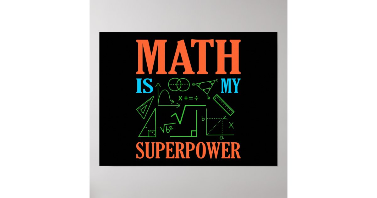 Póster Matemáticas es matemáticas matemáticas de maestros | Zazzle.es
