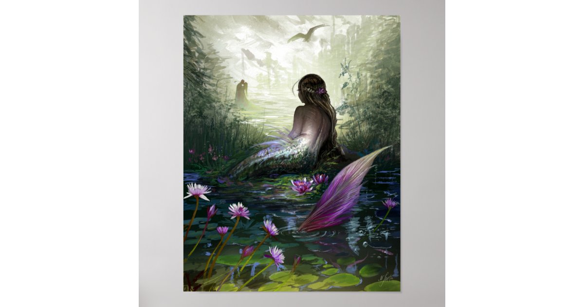 Póster Pequeña sirena Poster | Zazzle.es
