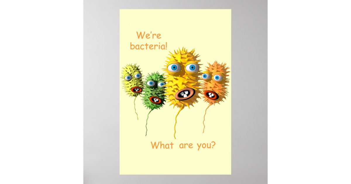 Póster Personalizado poster de bacterias | Zazzle.es